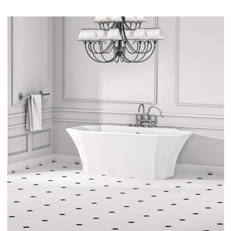 Cada baie compozit freestanding 165x88 cm, cod CCLDMR1688